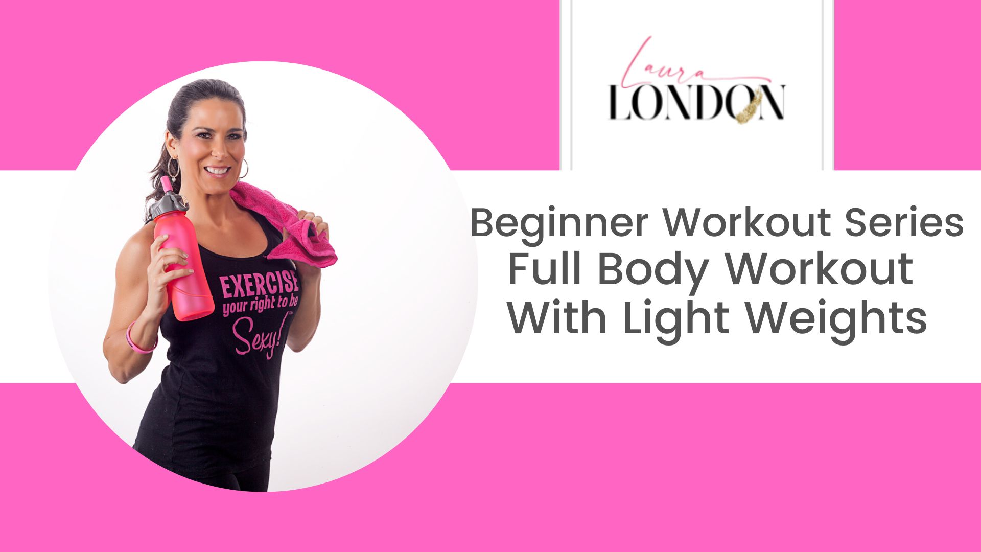 Beginner Full Body Workout With Light Weights ⋆ Laura London Fitness