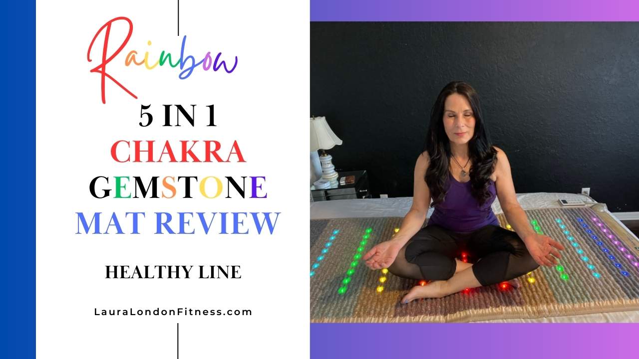 Healthy Line Rainbow Chakra Gemstone Mat ⋆ Laura London Fitness